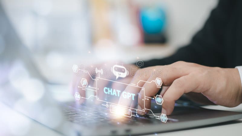 ChatGPT Chat with AI or Artificial Intelligence. Business Chatting with ...