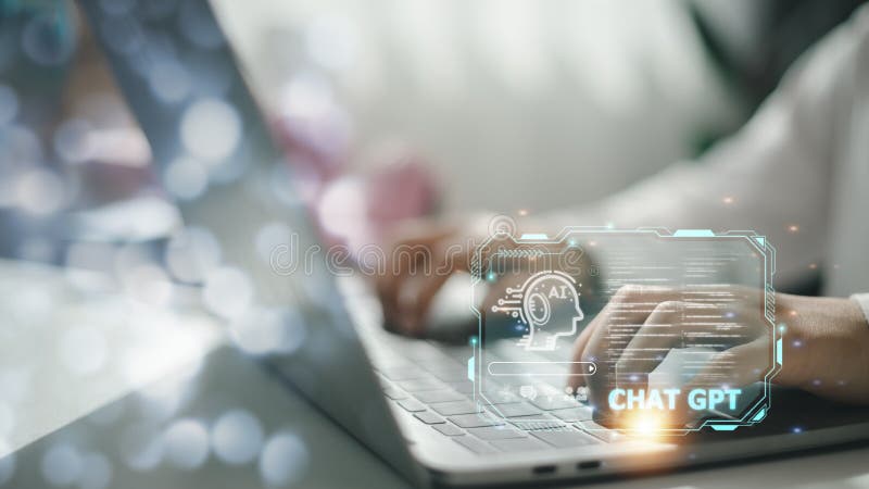 ChatGPT Chat with AI or Artificial Intelligence. Business Chatting with ...