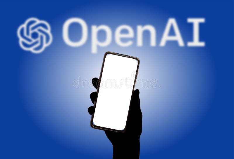 ChatGPT Chat with AI or Artificial Intelligence. Young Businessman ...