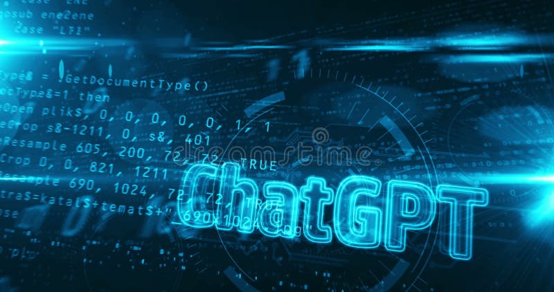 ChatGPT Neon Sign Abstract Animation Stock Footage - Video of ...