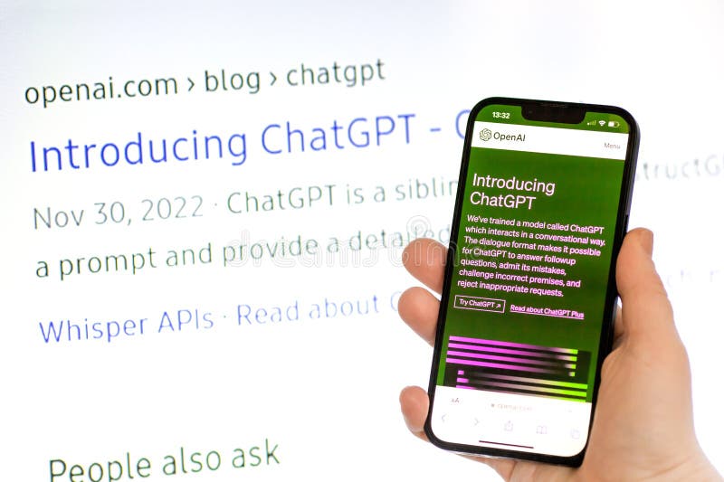 Chatgpt Neural Network and Google.com Search with Open.ai Editorial ...