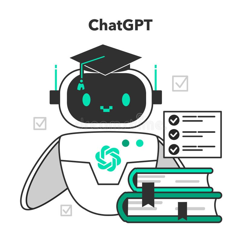 ChatGPT. Online Communication with Artificial Intelligence Chat Bot Stock Vector - Illustration ...