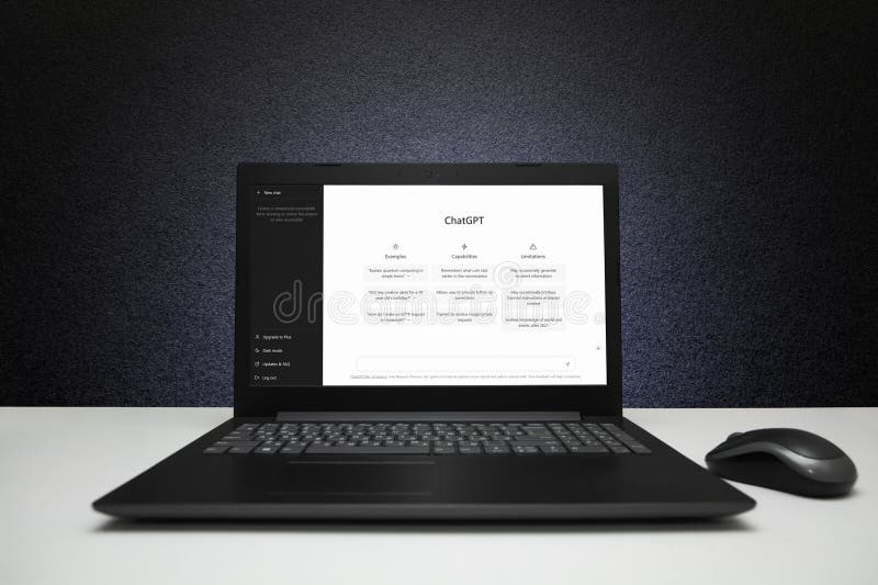 ChatGPT Webpage on Screen Laptop Computer. Moscow, Russia - March 22 ...