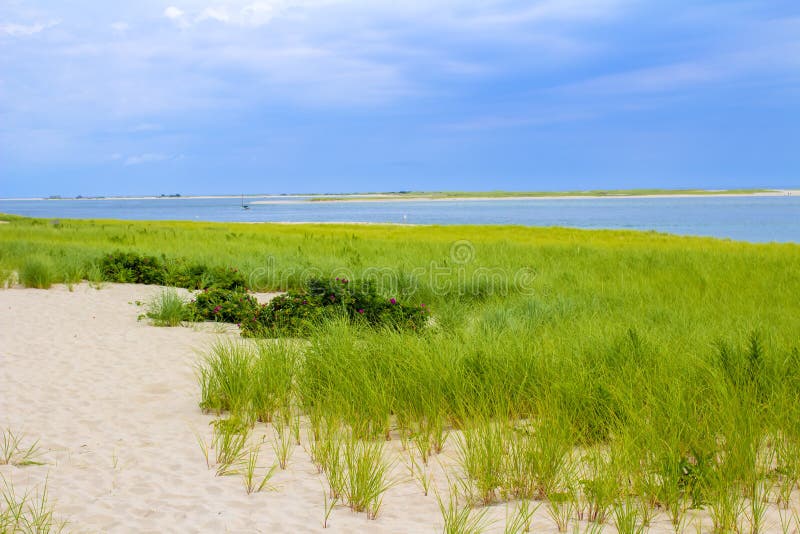 Chatham Lighthouse Beach stock image. Image of crop, grassland - 35781295