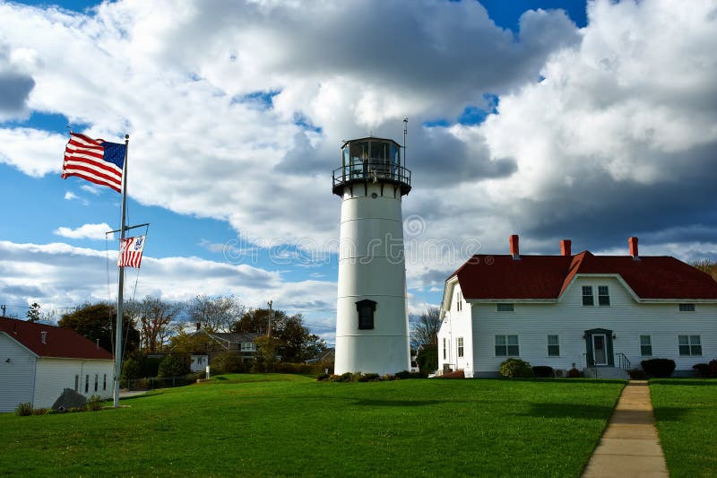 Chatham Lighthouse at Cape Cod Stock Photo - Image of chatham ...