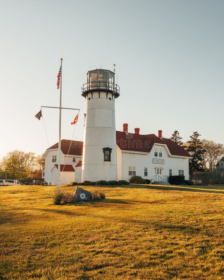 Chatham Lighthouse, in Chatham, Cape Cod, Massachusetts Stock Photo ...