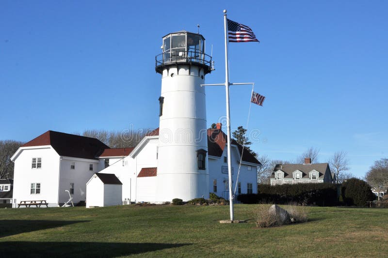 Chatham Lighthouse stock image. Image of massachusetts - 132649557