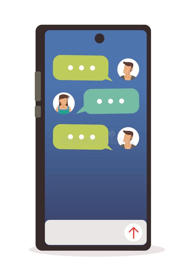 Handphone Chating Stock Illustrations – 6 Handphone Chating Stock ...
