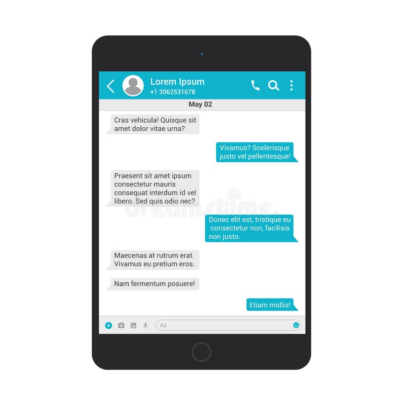 Chating and Messaging Vector Illustration Concept. Social Network ...