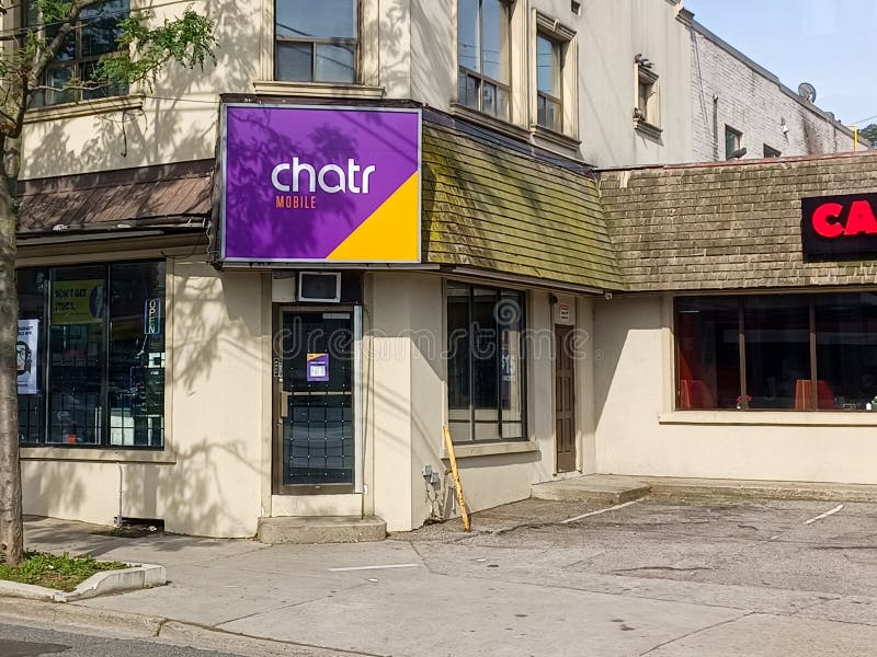 Chatr mobile company sign editorial stock image. Image of canada ...