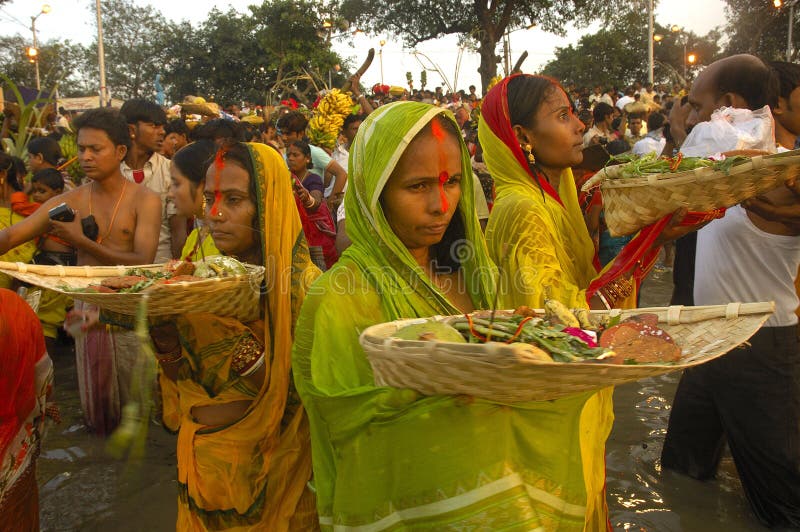 Chatt Festival in India. editorial photography. Image of rivar - 11022377