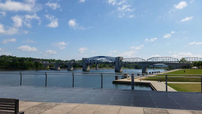 Chattanooga bridge stock image. Image of overlooking - 75396045