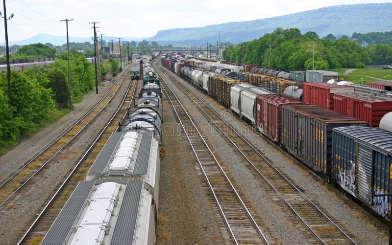 Chattanooga Train Yard stock image. Image of load, lading - 14098193