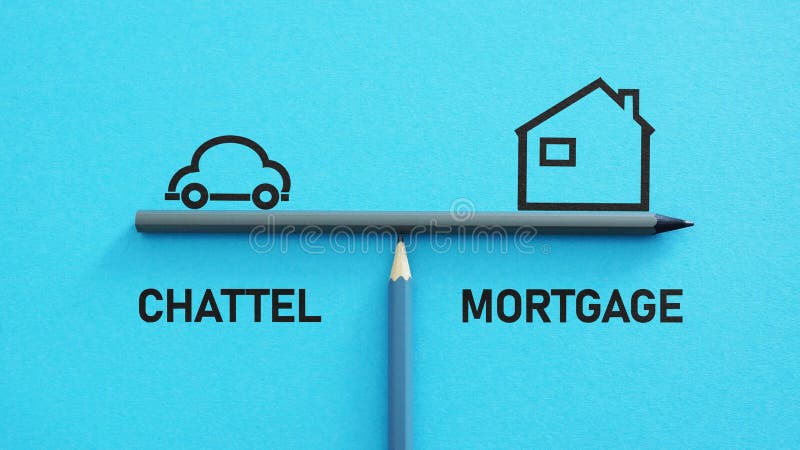 Chattel Mortgage is Shown Using the Text Stock Photo - Image of ...