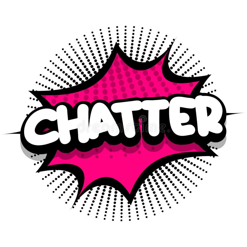 Chatter Comic Book Explosion Bubble Vector Illustration Stock Vector ...