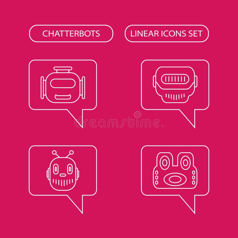 Chatterbots Linear Stock Illustrations – 15 Chatterbots Linear Stock ...