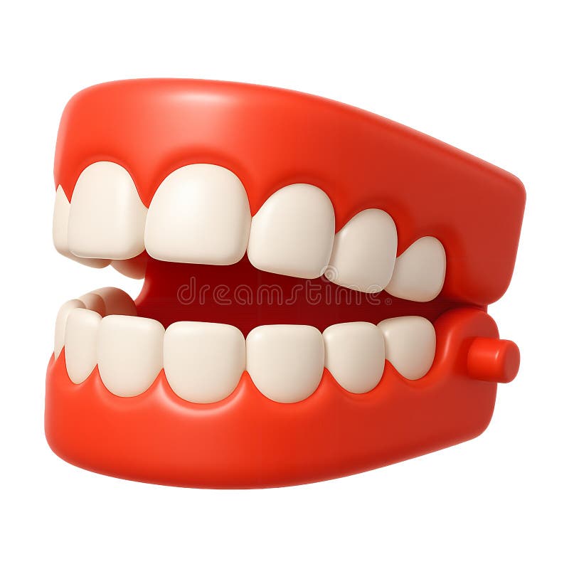 Chattering Teeth Toy Illustration on Transparent Background Stock Photo ...