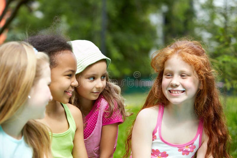 Children chatting stock image. Image of pair, happy, male - 25942137