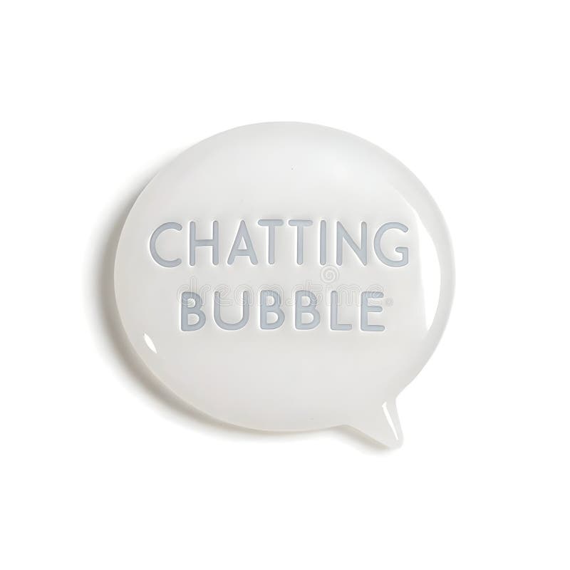 Chatting Bubble Talk Isolated on White Background Stock Illustration ...