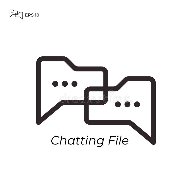 Chatting File Logo stock vector. Illustration of element - 242325048