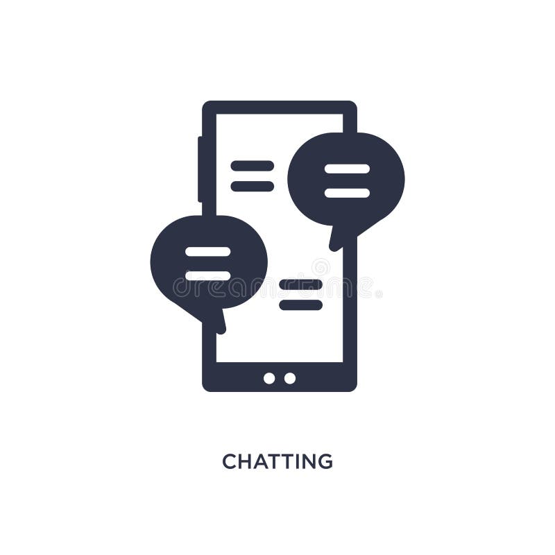 No Chatting Icon in Different Style Vector Illustration. Two Colored ...