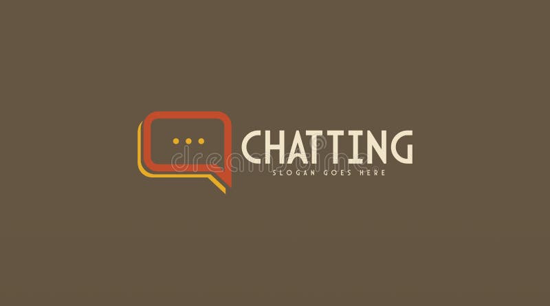 Chatting Logo Design Concept Vector Stock Vector - Illustration of ...