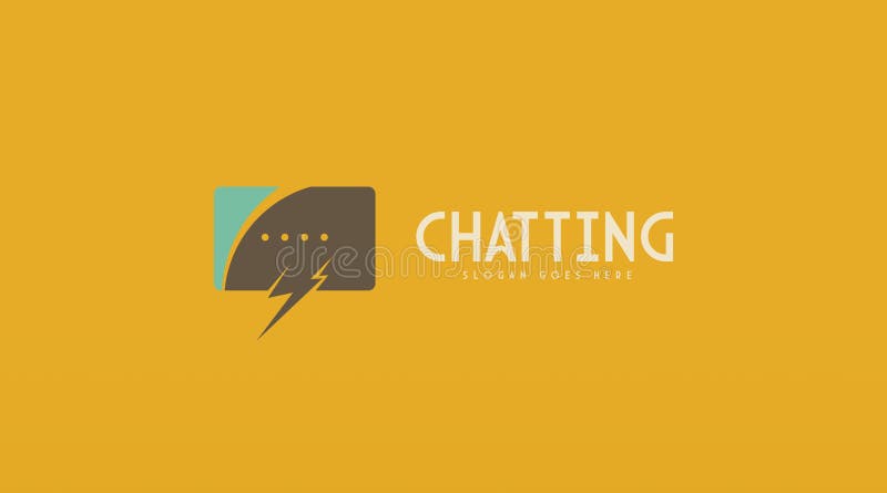 Chatting Logo Design Concept Vector Stock Vector - Illustration of ...