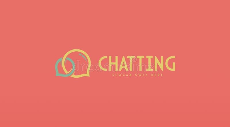 Chatting Logo Design Concept Vector Stock Vector - Illustration of ...