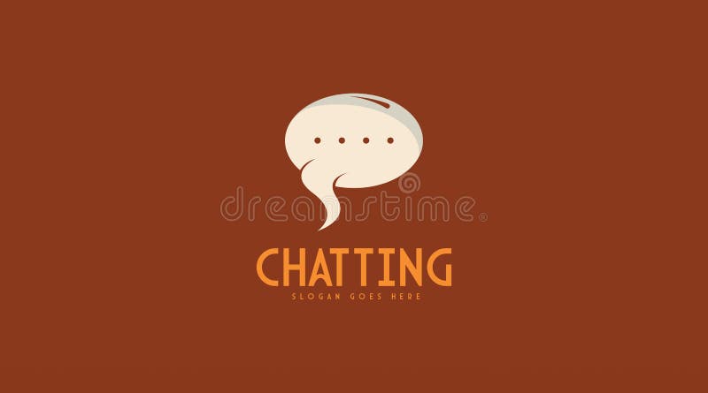 Chatting Logo Design Concept Vector Stock Vector - Illustration of ...