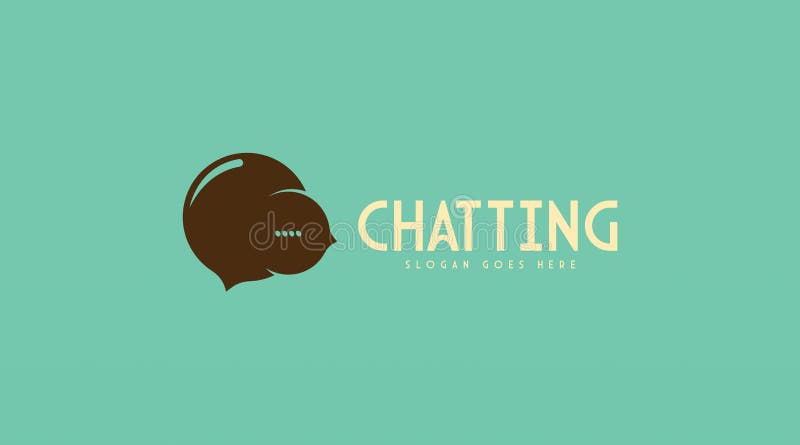 Chatting Logo Design Concept Vector Stock Vector - Illustration of ...