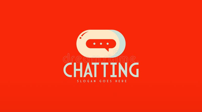 Chatting Logo Design Concept Vector Stock Vector - Illustration of ...