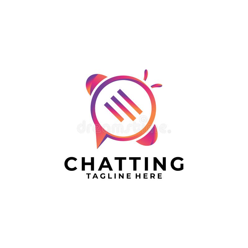Chatting Logo Icon Vector Isolated Stock Vector - Illustration of chatting, foreign: 244378008