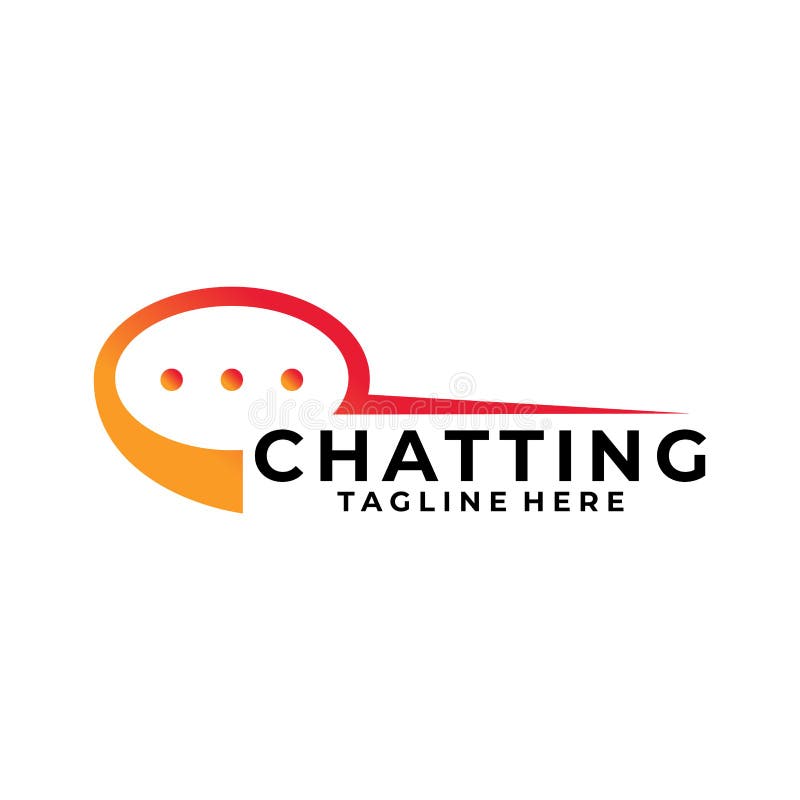 Chatting Logo Icon Vector Isolated Stock Vector - Illustration of ...