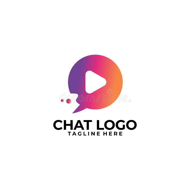 Chatting Logo Icon Vector Isolated Stock Vector - Illustration of ...