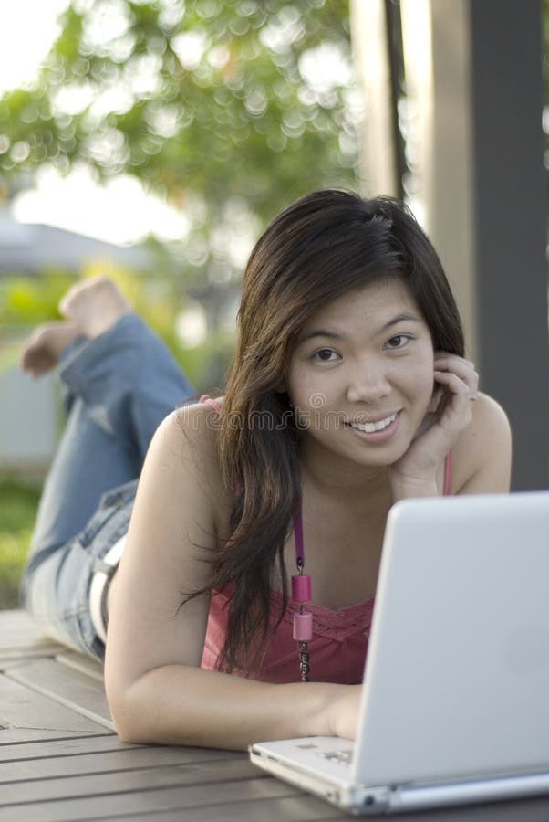 Chatting online stock image. Image of businesswoman, studying - 3850883