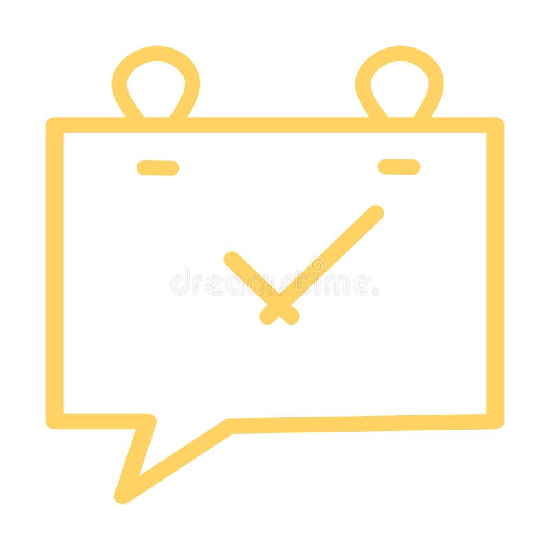 Chatting Time, Clock, Watch Icon. Concept of UI Design Elements Stock ...