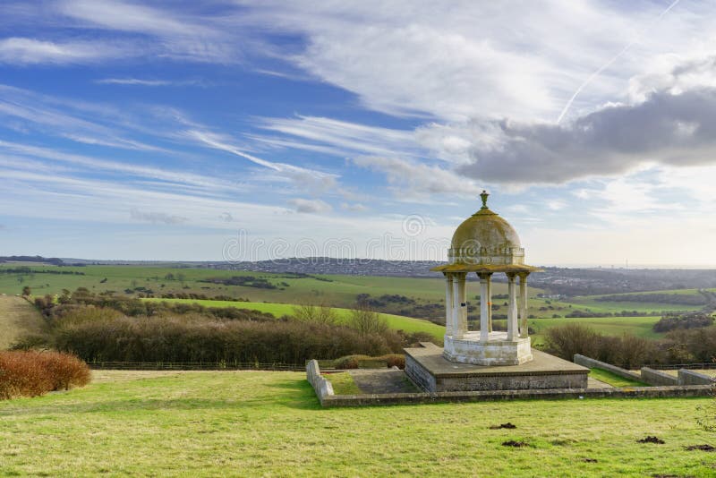 First world war memorial stock photo. Image of downland - 87965764