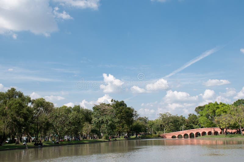 Chatuchak Park in Thailand stock image. Image of paradise - 148684435