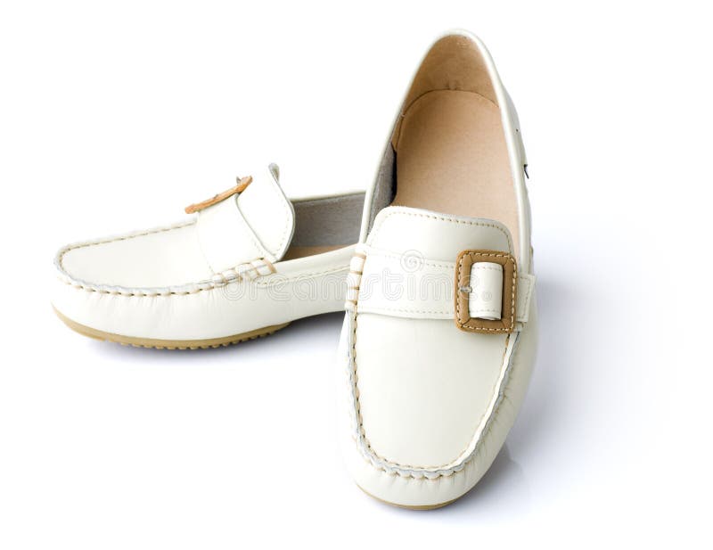 Chaussure neuve photo stock. Image du fille, brun, inférieur - 12817474