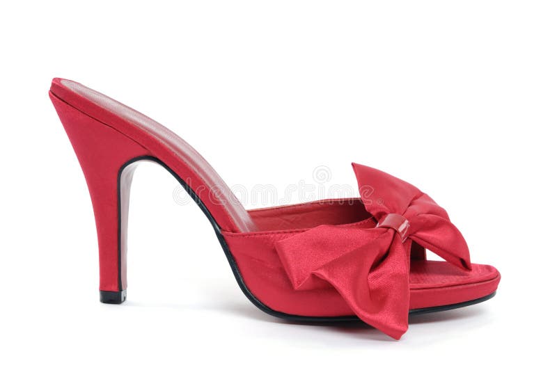 Chaussure Rouge De Haut Talon Image stock - Image of fermer, fantaisie ...