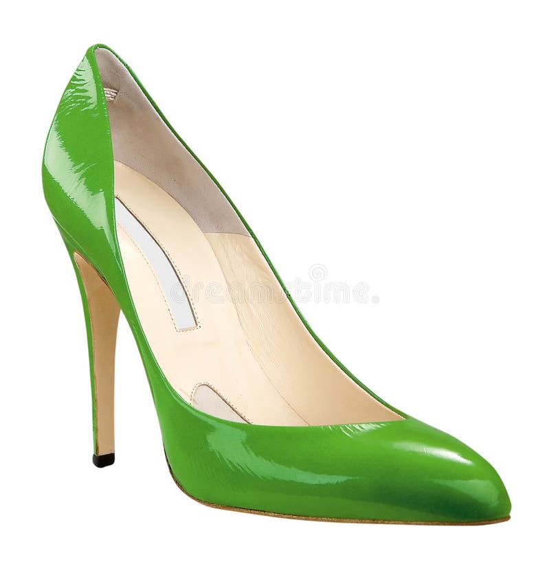 Chaussure verte image stock. Image du classique, chaussures - 8947135