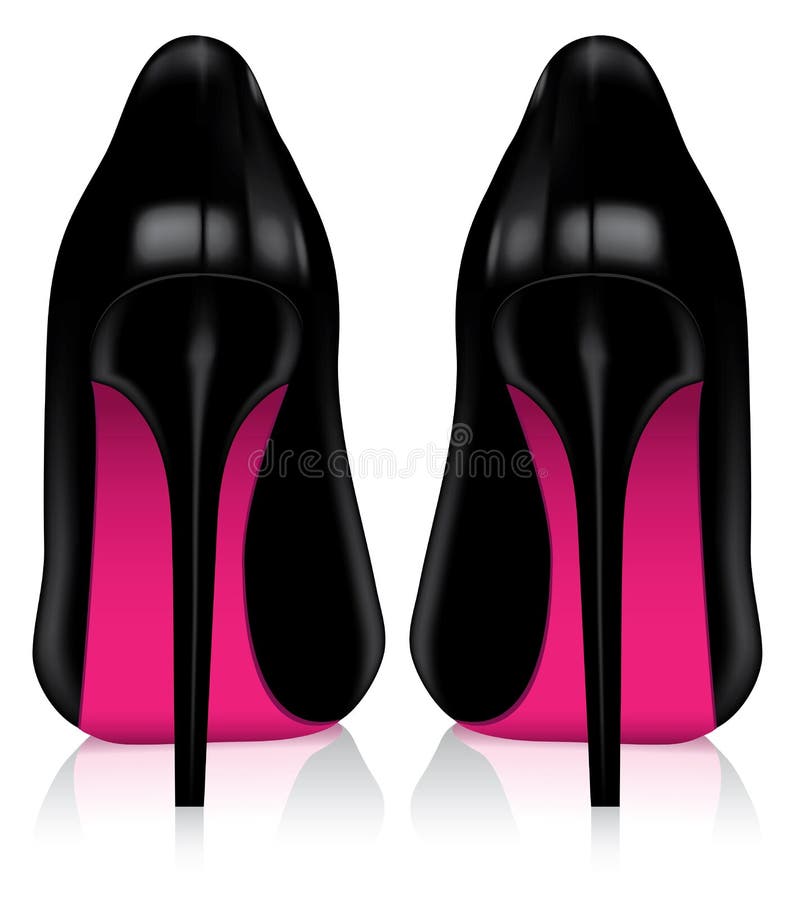 Chaussures à talons hauts illustration de vecteur. Illustration of ...