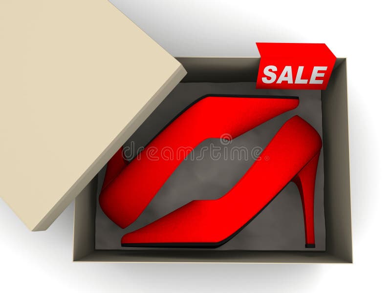 Chaussures rouges illustration stock. Illustration du achats - 5407282