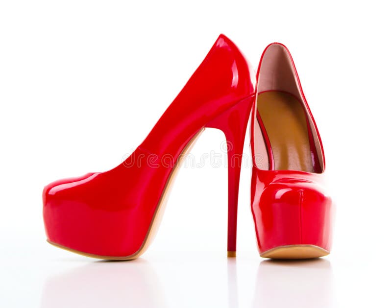 Chaussure Rouge De Femmes De Haut Talon Photo stock - Image of sexuel ...