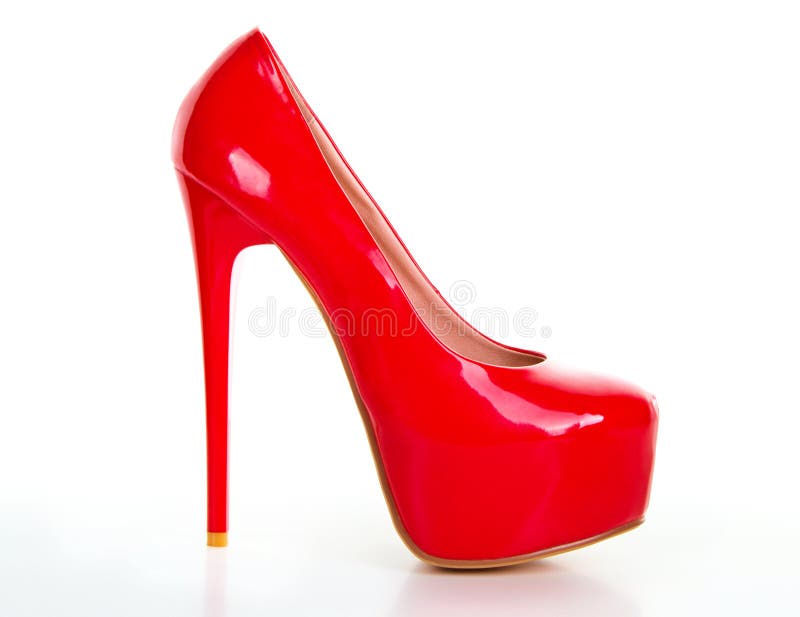 Chaussure Rouge De Femmes De Haut Talon Photo stock - Image of sexuel ...