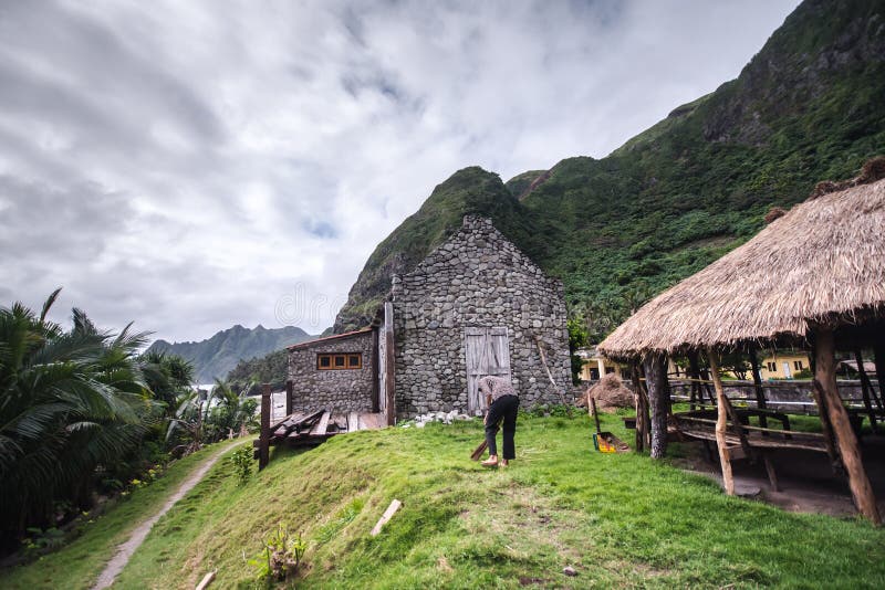 Chavayan Village at Sabtang, Batanes, Phiippines Stock Image - Image of ...