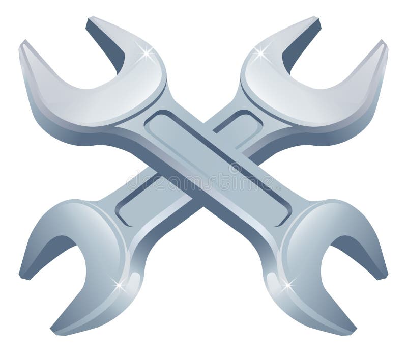 Chaves Inglesas Cruzadas Da Chave Ilustração do Vetor - Ilustração de ...