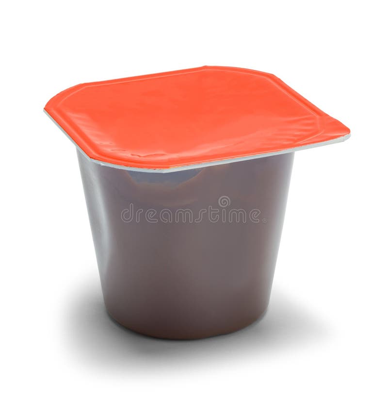 Chcolate Pudding Cup stock image. Image of container - 220280649