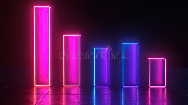 Chdata elevating bar chart stock illustration. Illustration of metrics ...