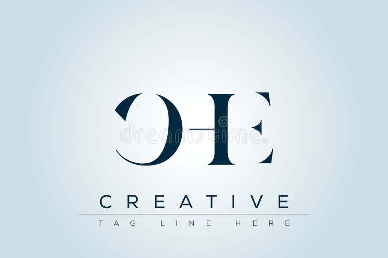 CHE abstract letter logo stock vector. Illustration of text - 363287016